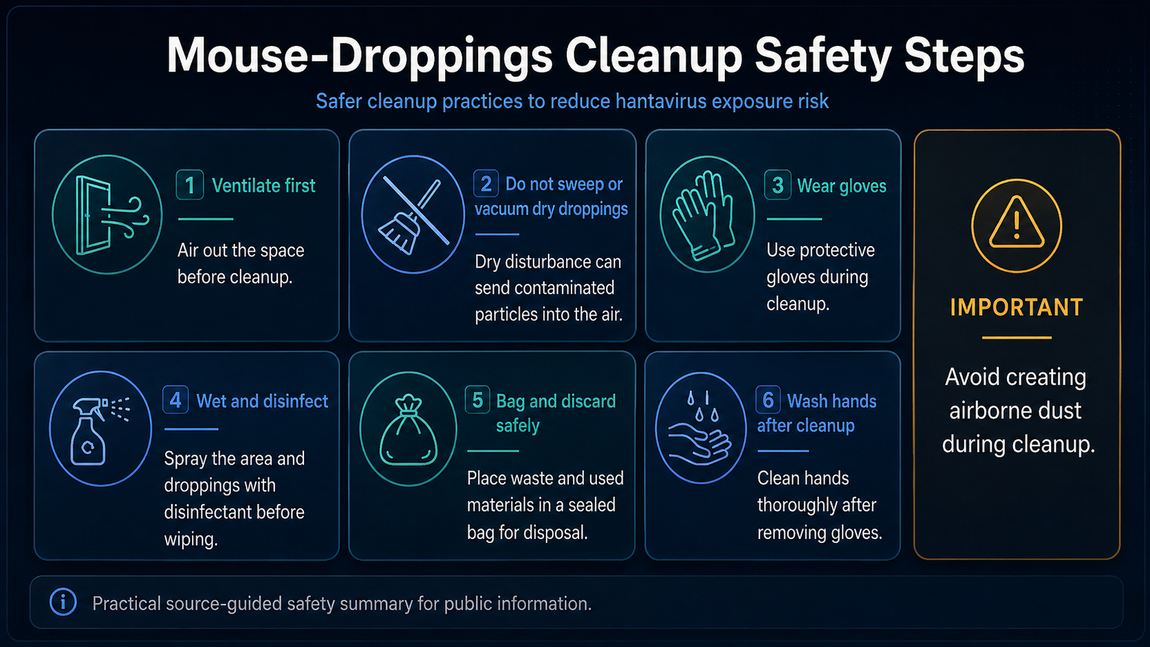 Mouse Droppings Cleanup | Hantavirus Risk and Safe Steps